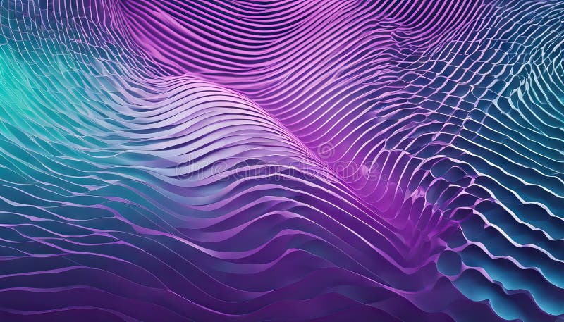 Draped Net Pattern on Ripple Thin Curves Abstract Vector Colored Waves ...