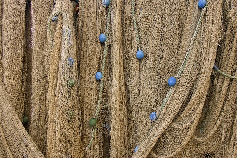 Draped Nets stock photo. Image of fishing, drape, float - 1269500