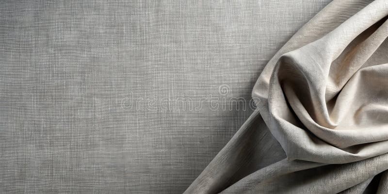Draped Neutral Fabric on Textured Surface, Ideal for Design Projects ...