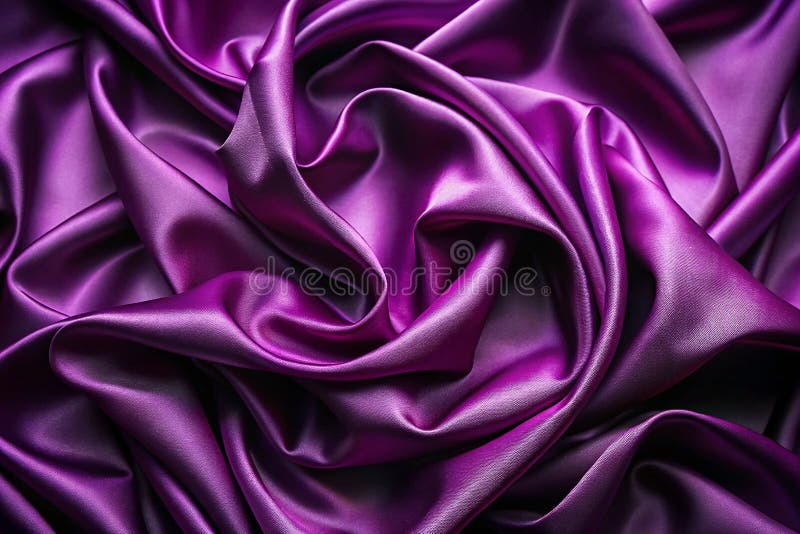Draped Purple Satin Fabric Texture Stock Illustration - Illustration of ...