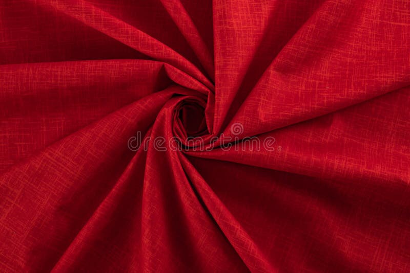 Draped Red Silk Fabric of Satin Weave, Texture Stock Photo - Image of ...