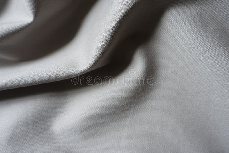 Draped Simple Light Gray Cotton Fabric Stock Image - Image of light ...
