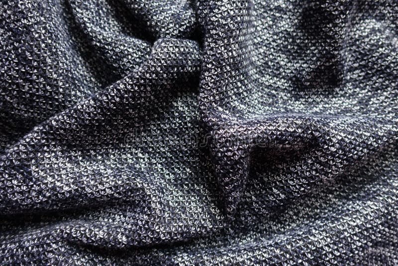Draped Thick Heather Blue Gray Fabric from Above Stock Photo - Image of ...