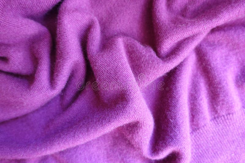 Draped Thin Deep Pink Knitted Fabric Stock Photo - Image of material ...