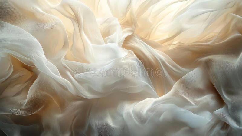 Draped White and Beige Lace Fabric Texture Stock Illustration ...