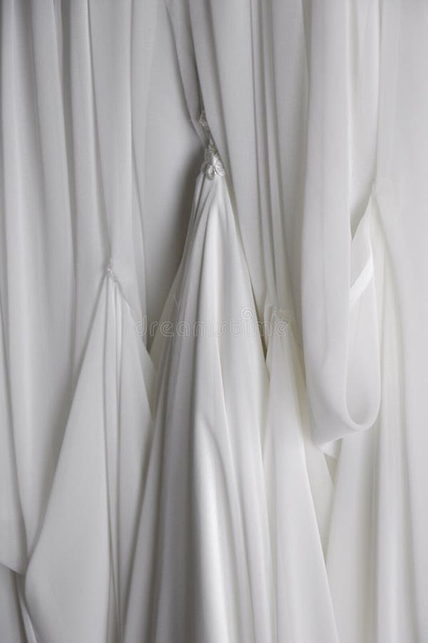 Draped White Fabric Background Stock Photo - Image of pleats, layers ...