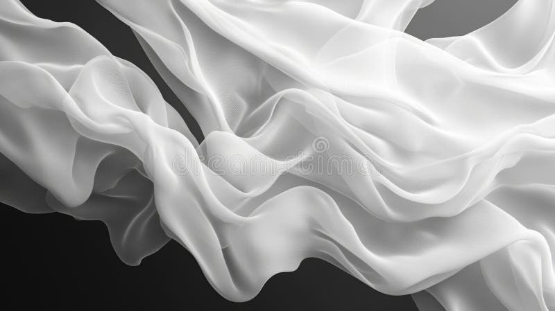 Draped White Fabric Texture Stock Illustration - Illustration of cloth ...