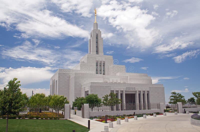 Draper, Utah Temple of the LDS Church Stock Photo - Image of christian ...