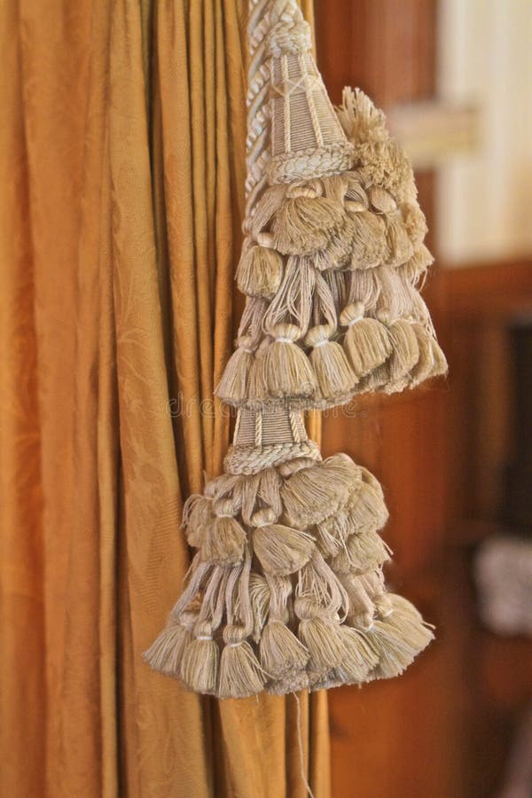 Drapery Tassels stock image. Image of ornate, orange - 57846403