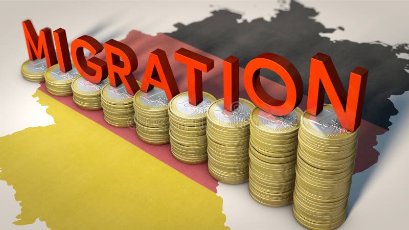Drastic Increase in Migration Costs Stock Illustration - Illustration ...