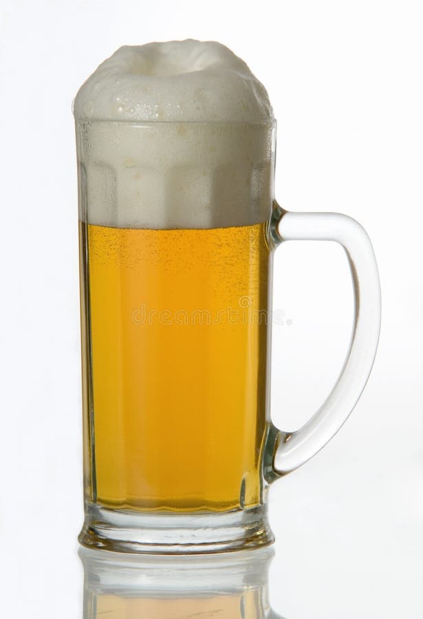 Draught beer stock image. Image of enjoyment, glass, hand - 24454623