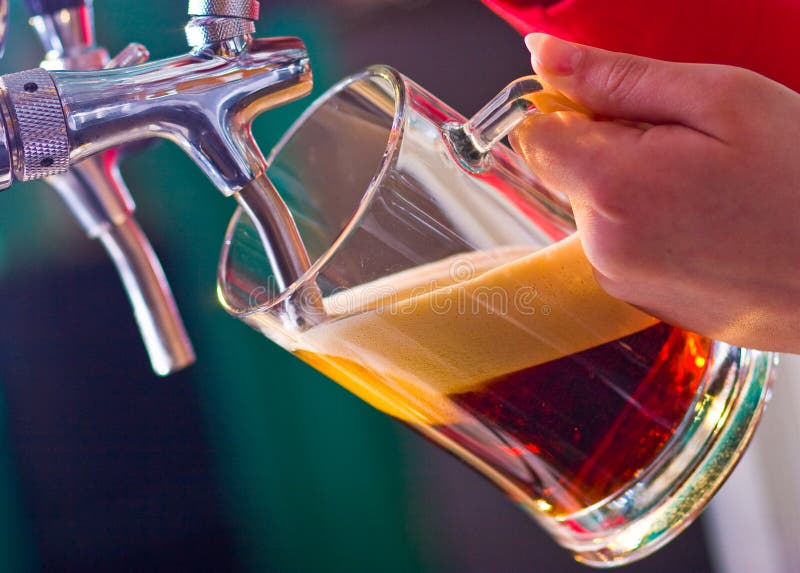 Fresh german draft beer stock photo. Image of bottle - 10734168