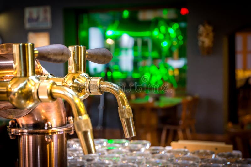 Draught beer tap stock photo. Image of party, chrome - 83415210
