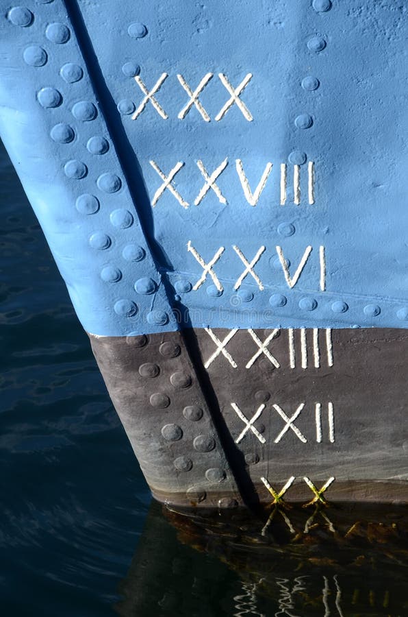 Ship Draught stock photo. Image of numbers, mark, ship - 33420536