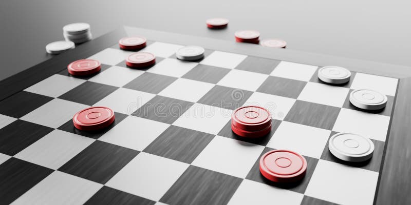 Draughts board stock illustration. Illustration of chequered - 18896156