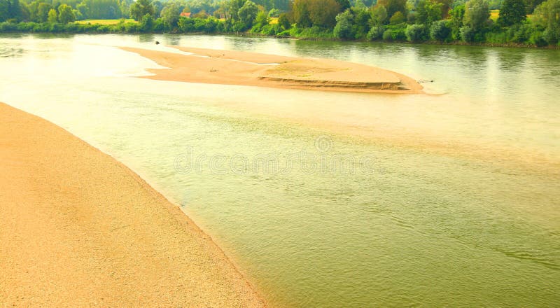 Drava river in Croatia stock photo. Image of croatia - 132330432