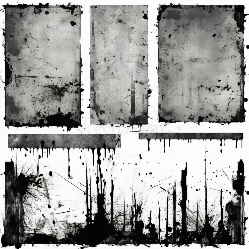 Grunge Design Elements: Stand Out with Unique Color & Style Stock ...