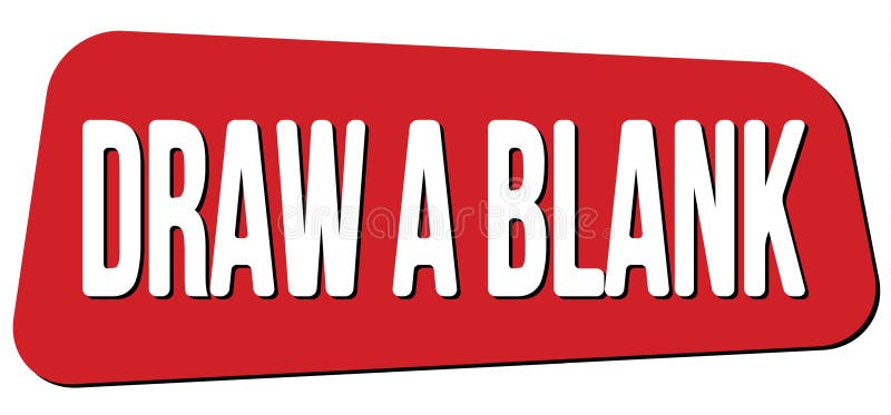 DRAW a BLANK Text on Red Trapeze Stamp Sign Stock Illustration ...