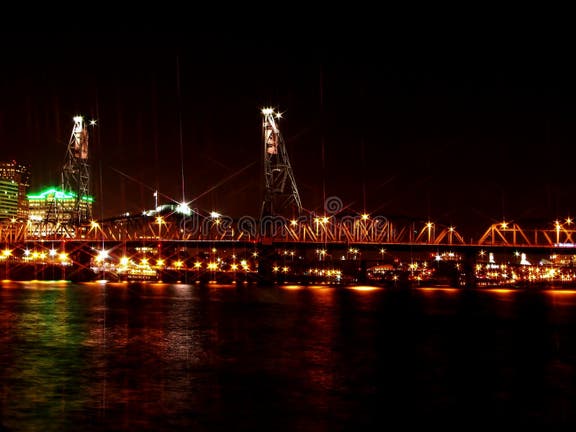 Draw Bridge stock image. Image of reflection, oregon, draw - 197747