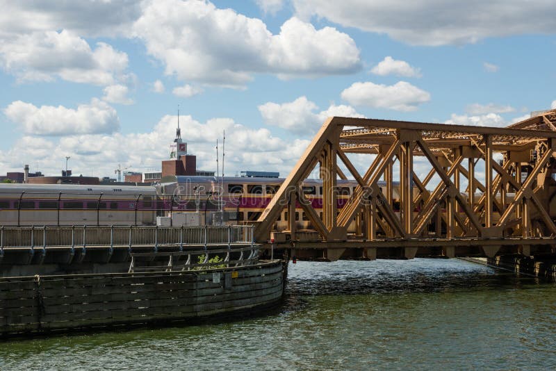 Draw bridge stock photo. Image of structure, massachusetts - 64428962