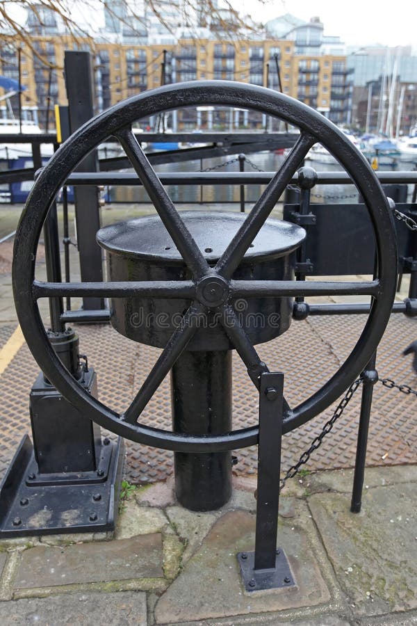 Draw Bridge Wheel stock image. Image of structure, steering - 129171199