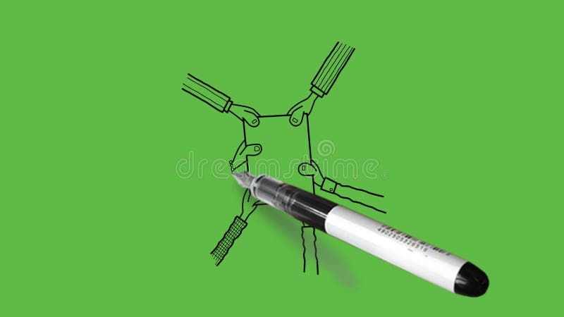 Draw Human Hand Sketch Drawing on Chart Paper with Pencil with Black ...