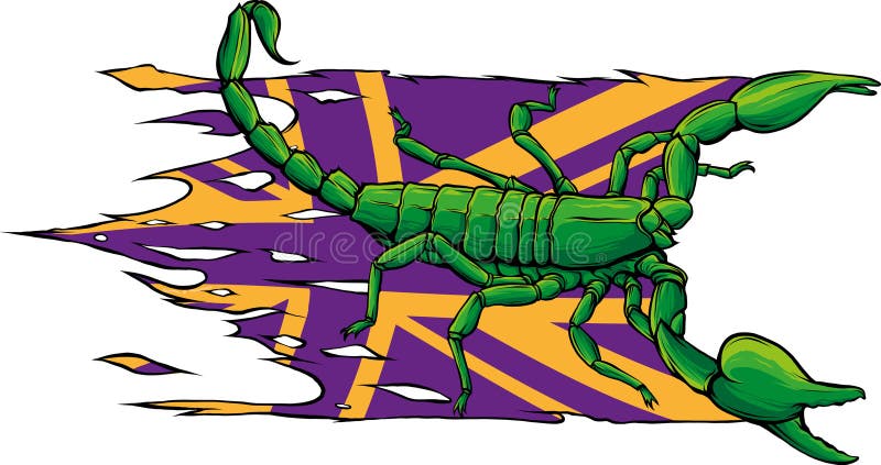 Draw Colored Animal Scorpion Vector Illustration Design Stock Vector ...