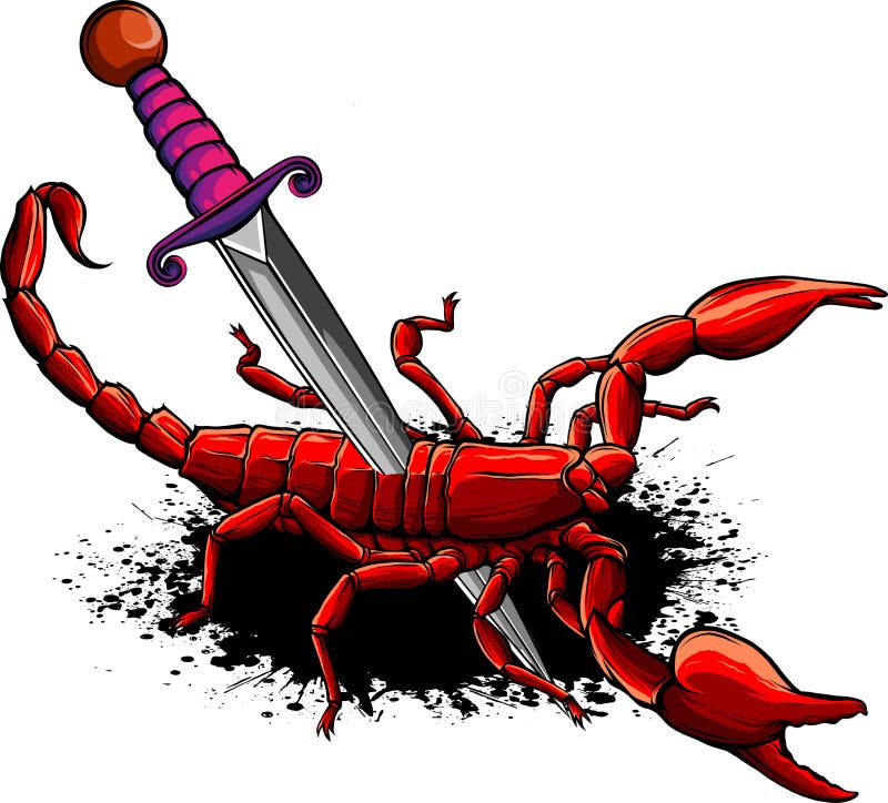 Draw Colored Animal Scorpion Vector Illustration Design Stock Vector ...