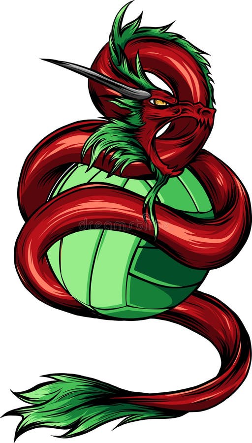 No Dragon Sign on Black Background. Vector Illustration Stock Vector ...