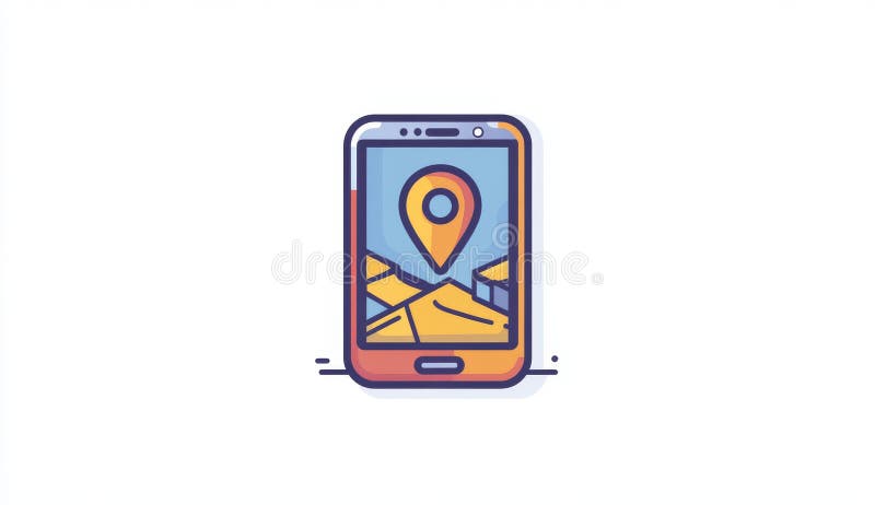 Phone Map Continuous Line Drawing Stock Illustrations – 63 Phone Map ...