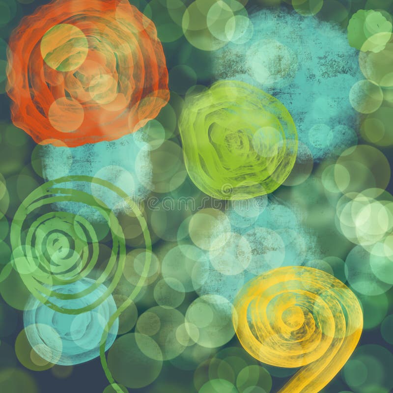 Draw with Digital Tools. Abstract Image. Circle. Stock Illustration ...