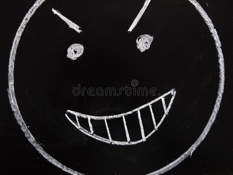 Draw evil face stock photo. Image of drawing, portrait - 37863828