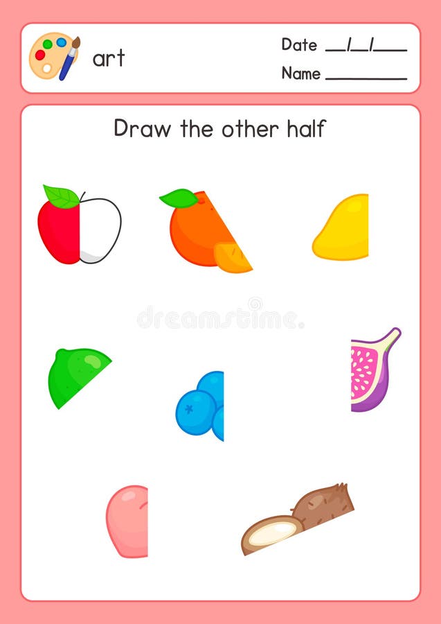 Draw a half note stock illustration. Illustration of development - 59165401