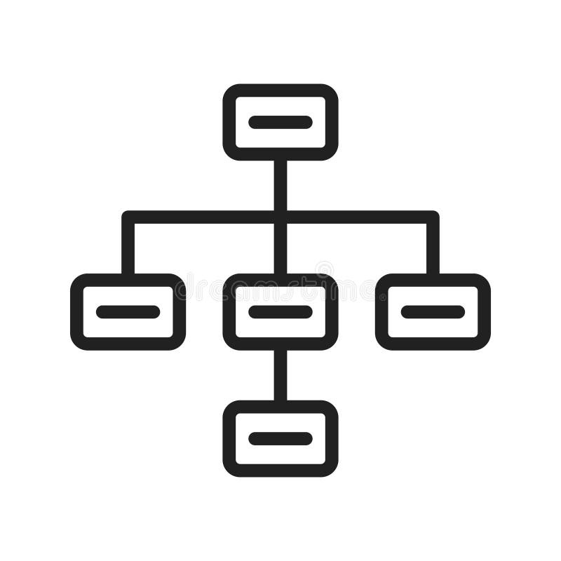 Draw Hierarchy Icon Vector Image. Suitable for Mobile Apps, Web Apps ...