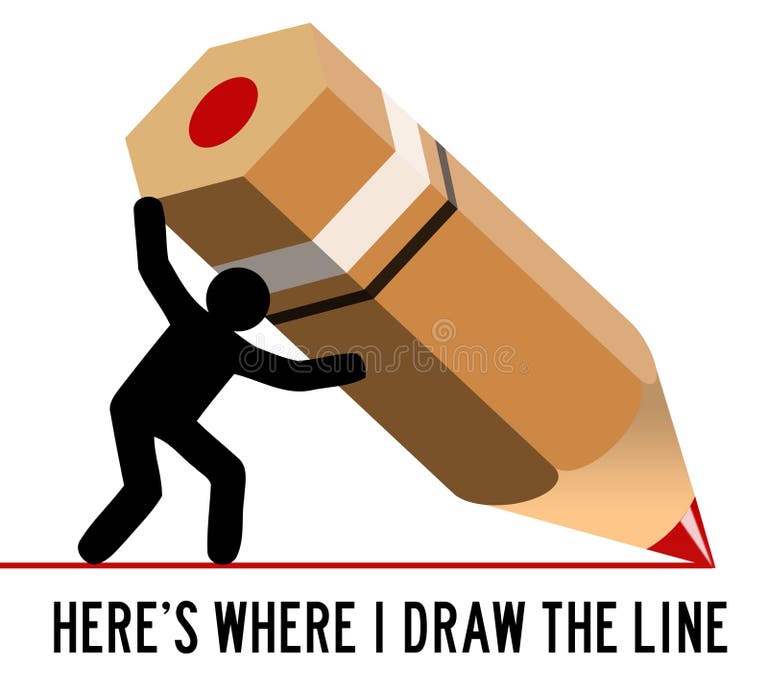 Draw the line stock illustration. Illustration of stress - 62358002
