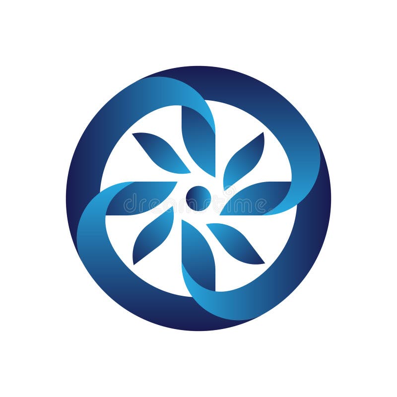 Draw a Logo or Icon in a Colored Round Shape Stock Vector ...