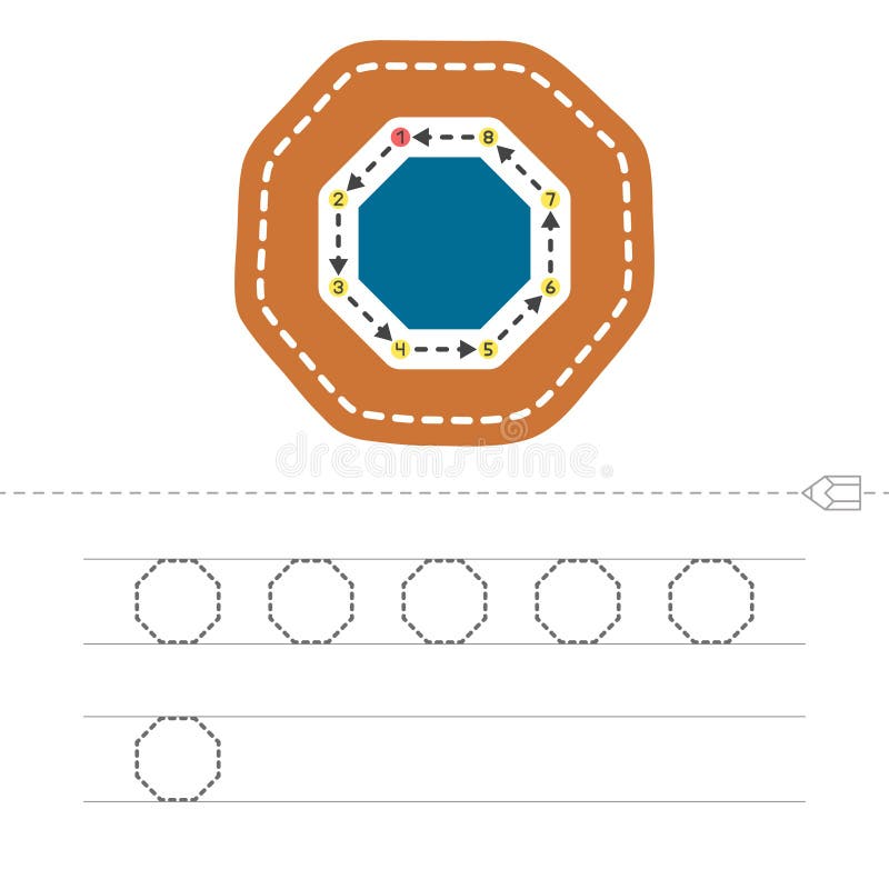 Tracing Worksheet Figure Eight Stock Illustrations – 13 Tracing ...