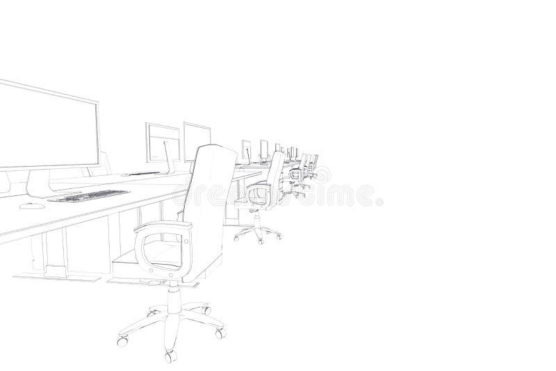 Draw of an open space stock illustration. Illustration of angle - 77733579