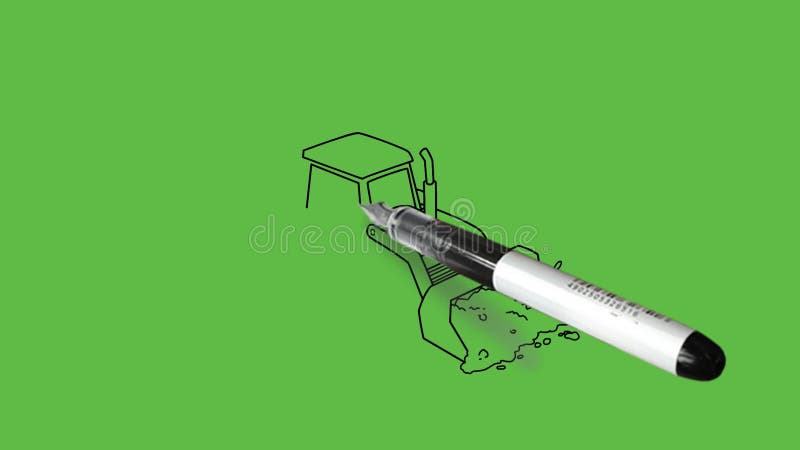 Draw Road Machine Which Dug and Carry Soil and Material from Front and ...