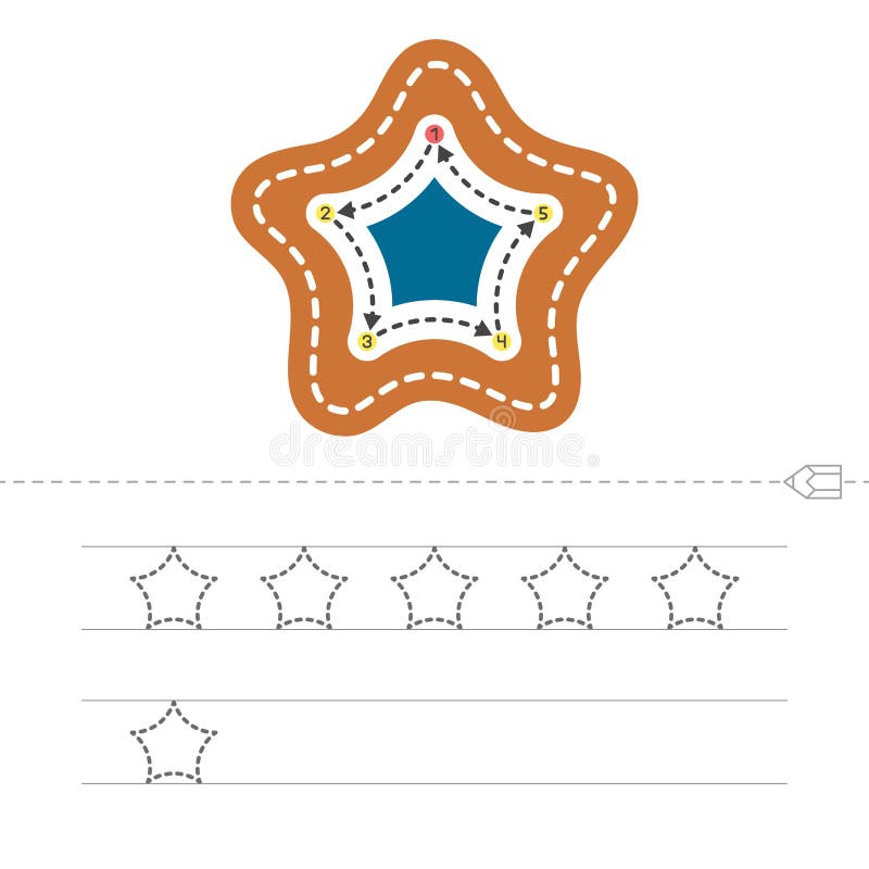 Draw a star 2 stock vector. Illustration of figures - 165100338