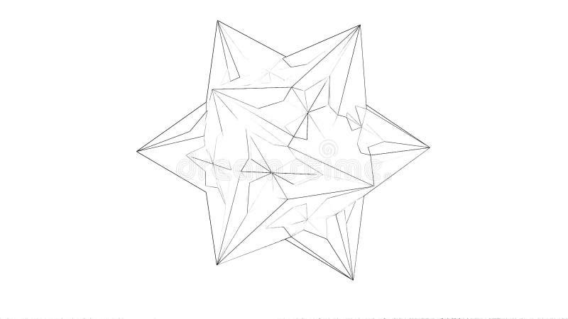 Draw Star Rotates on Its Axis Intro Loop Stock Footage - Video of ...