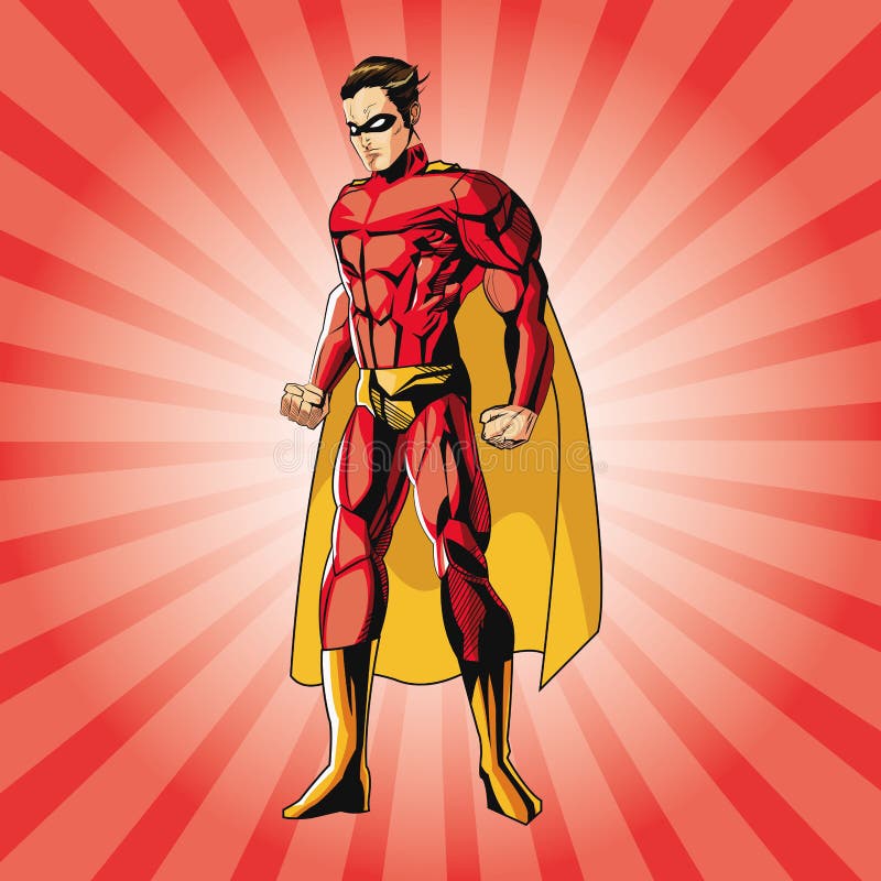 Draw of Superhero Cartoon, Vector Illustration Stock Vector ...