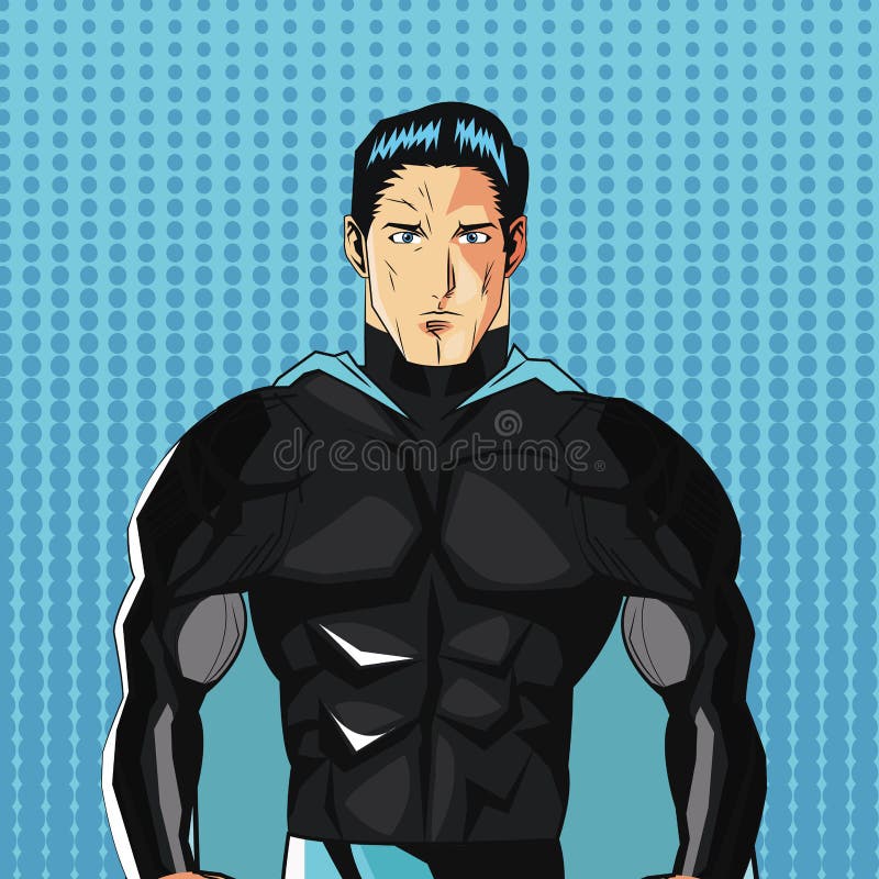 Draw of Superhero Cartoon, Vector Illustration Stock Vector ...