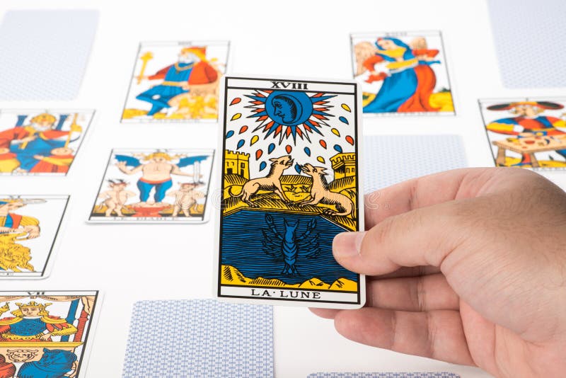 Draw tarot : the Fool stock photo. Image of divination - 44071806