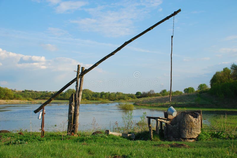 Draw-well stock image. Image of pailful, deadwater, pail - 11627715