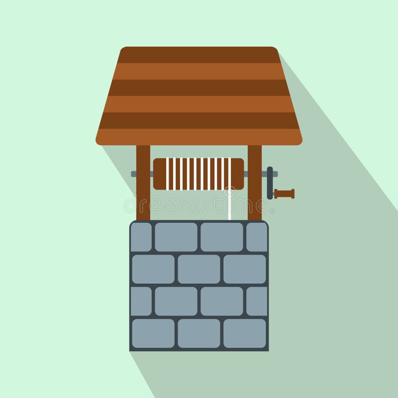 Well Flat Line Icon. Vector Outline Illustration of Stock Vector ...