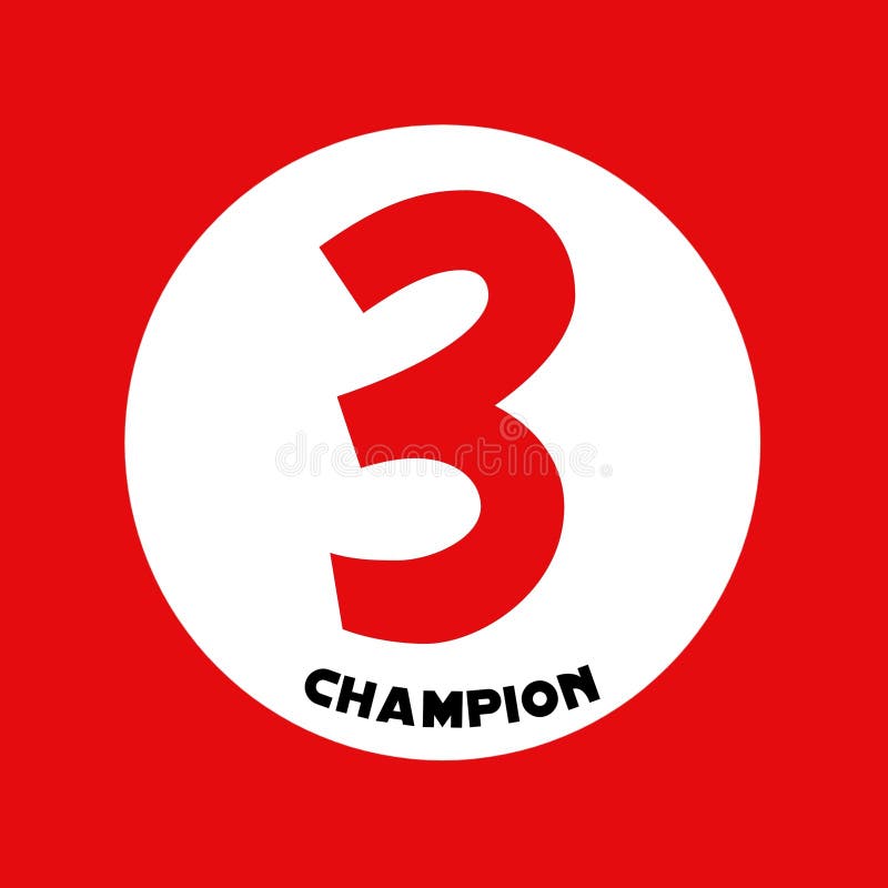 Draw the Winning Numbers in 3 Round Circles Stock Illustration ...