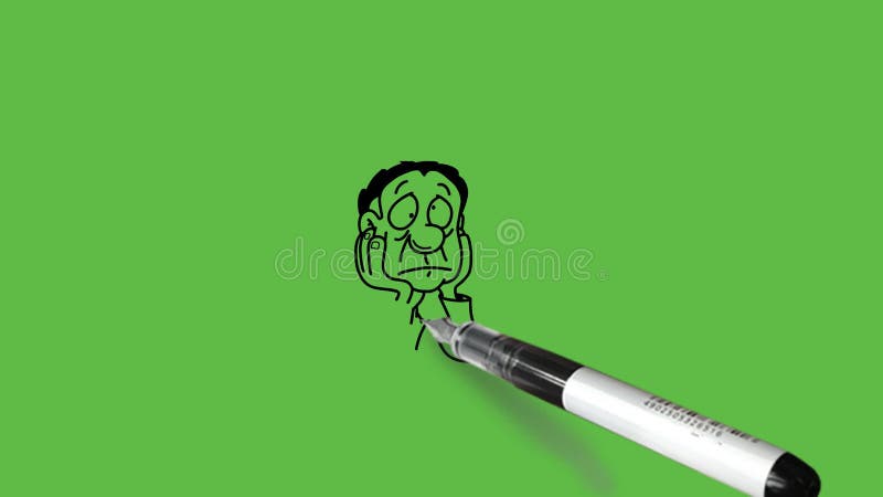 Draw Young Girl Sit on Adjustable Office Chair Hold Tablet in Left Hand ...