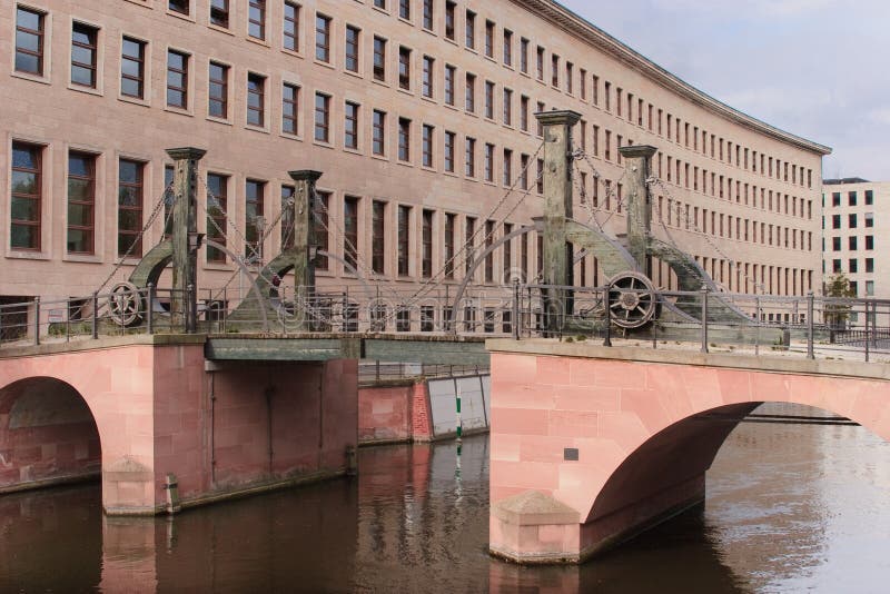 Drawbridge in Berlin stock photo. Image of draw, chain - 31781836