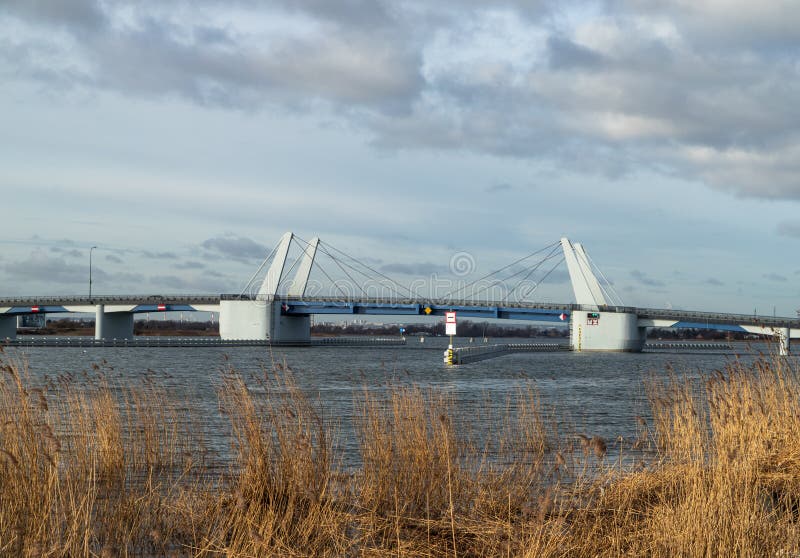 The Drawbridge on the Dead Vistula River in Sobieszewo Stock Image ...